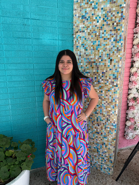 Geometric Summer Dress – The Salted Hippie Boutique