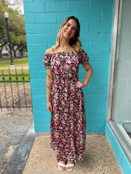 Lovely Floral Party Dress – The Salted Hippie Boutique