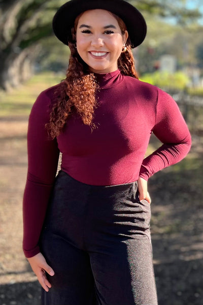 Turtle Neck Long Sleeve Bodysuit – The Salted Hippie Boutique